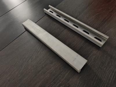 China 41×21 Pre-Galvanized Serrated (Flowered) Square-Edge C Strut Channel, Full Complete Size Series Available for sale