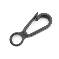 China Plastic POM 1G Mini Snap Hook Black POM Quick Link Lanyard Accessories for sale