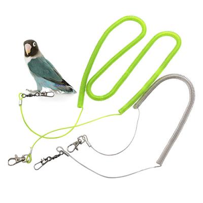 China Transparent Green Plastic Coated Steel Wire Bird Flying Safety Rope 3-20m for sale