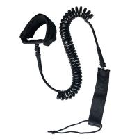 China Universal Kayak SUP Coiled Foot Leash 10 Inch Length TPU 8mm Cord Stainless Steel Swivels for sale