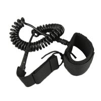 China Universal Kayak SUP Coiled Foot Leash 10 Inch Length TPU 8mm Cord Stainless Steel Swivels for sale