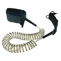 China Anti-Lost Spiral Kayak SUP Ankle Leash 7mm TPU Coil Cord 1.5m Extended Length for sale