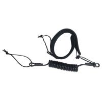 China 28mm Spiral Coil Leg Tether with Nylon String Loops 1.2m Extended Length for sale