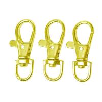 China Zinc Alloy Swivel Lobster Claw 38mm D Ring Lobster Clasp Nickel Gold for sale