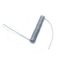 China Stainless Steel Wire Coiled Cable Tether Clear Plastic Coated 1.0 for sale