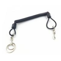 China Customized Spiral Coil Lanyard Key Rings Coiled Bungee Cord Tethers for sale