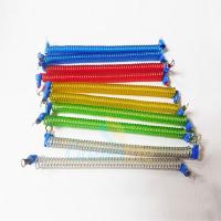 China Custom OEM Coiled Security Tether Cable 1 Meter Stainless Steel Core for sale