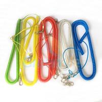 China Steel Wire Core Spiral Fishing Pole Leash for sale
