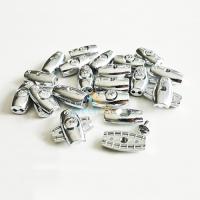 China Nickel Detachable Locking Connector Zinc Alloy Screw Fixed for Cord Loop End Sizes 2-8 for sale