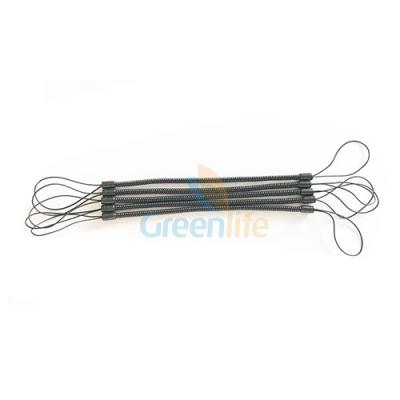 China 15cm Pen Coiled Leash TPU 1.2mm Cord Black Tool Tether Anti Drop for sale