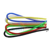 China Stainless Steel Coiled Cable Lanyard Tether 50cm to 100cm Customizable Tool Safety for sale