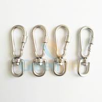 China SS304 Swivel Carabiner Hook 93mm Length 16mm Hook ID Stainless Steel Snap Hook for Lanyard Accessory for sale