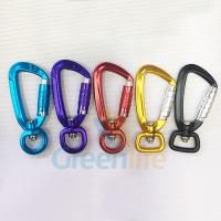 China Aviation Aluminum Auto Lock Snap Hook Carabiner 9cm Length for Tool Lanyard for sale
