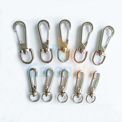 China Zinc Alloy Snap Hook Holders Clips for Coil Lanyards Big L68mm Middle L56.5mm for sale