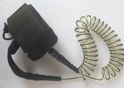 China Heavy Duty Retractable Tool Lanyard 55in TPU Coated Steel Wire for Tactical Pistol Sling for sale