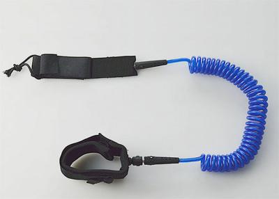 China Black Nylon Strap Pistol Retention Lanyard 4.0mm Diameter Cord 1.4m Stretched Length for sale