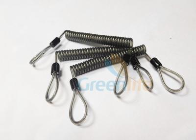 China Flexible 10cm TPU Plastic Spiral Coil Lanyard Loop Design Tool Tether 0.8x3.0x100mm for sale