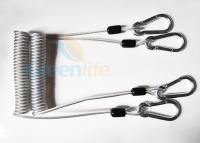 China GREENLIFE Metal Carabiner Ends PU Coil Lanyard 1.5x19x125mm 25kg Load for sale