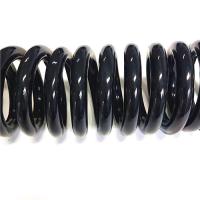 China 8mm Black PU Coiled Retention Rope Custom Length Durable Cable Without Accessory for sale