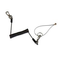 China 3MM Safety Protection Spring Tool Lanyard , Customized Wire Coil Lanyard for sale