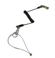 China 3MM Safety Protection Spring Tool Lanyard , Customized Wire Coil Lanyard for sale