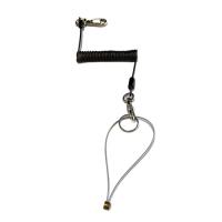 China 3MM Safety Protection Spring Tool Lanyard , Customized Wire Coil Lanyard for sale