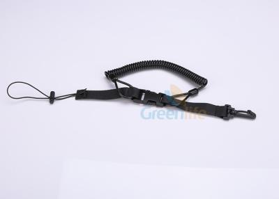 China Scuba Diving Quick Release Coil Lanyard 1.3m with Plastic Hook for Camera Torch for sale