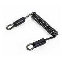 China Universal Jet Ski Safety Lanyard Black Spiral Emergency Killcord 3 Feet Coil for sale
