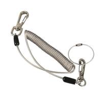 China Tool Drop Prevention Clear Wire Coil Lanyard For Working At Height for sale