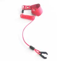 China Durable Red Outboard Engine Kill Cord With Red Soft Wrist Strap for sale