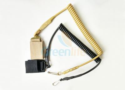 China High Security Elastic Weapon Retention Lanyard 55in Stretch Custom Pistol Lanyard for sale