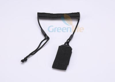 China Police Retention Device Coiled Security Tether Tactical Pistol Sling 1.4m for sale