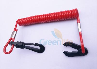 China Plastic Watercraft Safety Lanyard Coiled Kill Switch Cord 1M for Yamaha Kawasaki Seadoo for sale