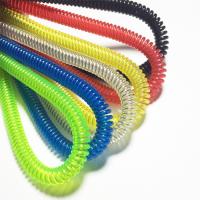 China Stainless Steel Wire Strong Colored Custom Coiled Cords For Protection Leashes for sale
