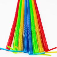 China Stainless Steel Wire Strong Colored Custom Coiled Cords For Protection Leashes for sale