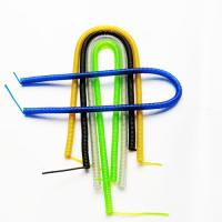 China Ealstic Custom Colored Spring Coiled Cable Lanyard For Safety Use for sale