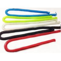 China Ealstic Custom Colored Spring Coiled Cable Lanyard For Safety Use for sale