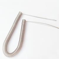 China Stainless Wire Reinforced Coil Lanyard with Tails 1.2-8.0mm Cord Diameter Custom Length for sale