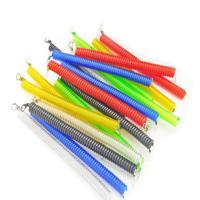 China Colored Steel Wire Safety Coil Tether With Eyelets Stop The Drop for sale