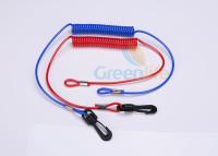 China Red Blue Jet Ski Safety Lanyard Cut Out Cord for Watercraft 3.5mm 1.2m for sale