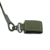 China Tactical Coiled Pistol Lanyard Nylon Loop 4.0mm Cord Diameter 1.4m Stretch for sale