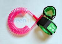 China Luminous Stretchable Toddler Safety Harness Custom OEM 1.5m Coil Lanyard PU Material for sale