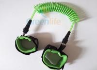 China Pantone Translucent Toddler Safety Harness 7mm PU Coil Cord Anti Lost Strap 1.5m for sale