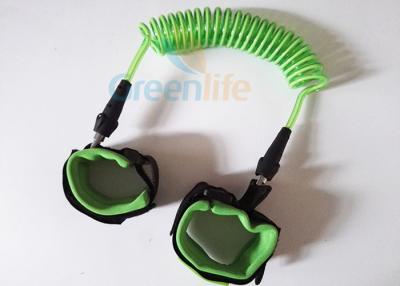 China Pantone Translucent Toddler Safety Harness 7mm PU Coil Cord Anti Lost Strap 1.5m for sale