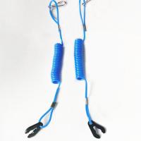 China Universal Plastic Blue Safety Spring Lanyard Jet Ski Accessory for sale