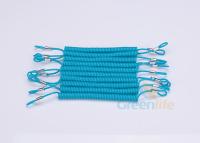 China Multi-Purpose Coiled Security Tether 120mm TPU Hand Tool Lanyard with Loop Ends for sale