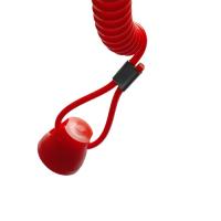 China Elastic Coil Jet Ski Safety Lanyard PU Cotton 3.5mm Cord for Outboard Engines for sale