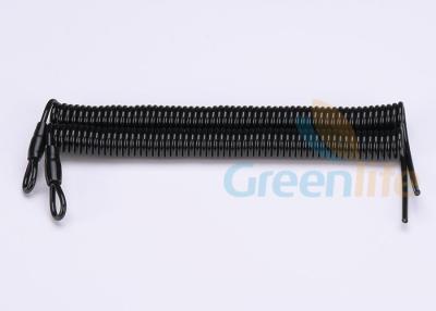 China High Tension Coiled Lanyard Cord 50KG Load Tool Retractable Lanyard 1.8M for sale