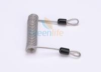 China Spring Safety Bungee Tool Lanyard , Double Rope Loop Steel Wire Lanyard for sale