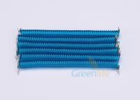 China PU Coated Retractable Safety Tool Lanyard 2.3mm Cord 120mm Coil Stainless Steel Wire Core for sale